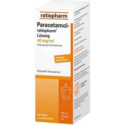 Paracetamol-ratiopharm® Lösung 100 ml - Shop Apotheke