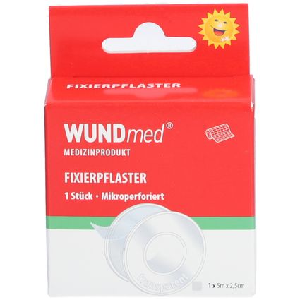 WUNDmed® Fixierpflaster 5 m x 2,5 cm 1 St - Shop Apotheke