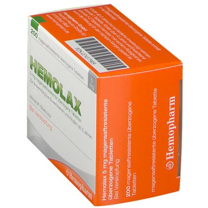 Hemolax 5mg Dragees 200 St - Shop Apotheke