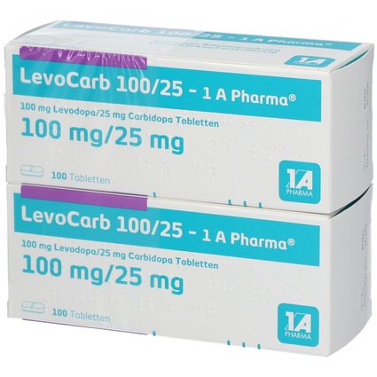Levocarb 100/25 1A Pharma® 200 St mit dem E-Rezept kaufen - Shop Apotheke
