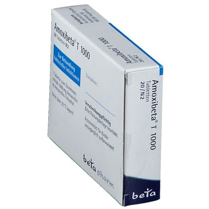 Amoxibeta® T 1000 20 St mit dem E-Rezept kaufen - Shop Apotheke