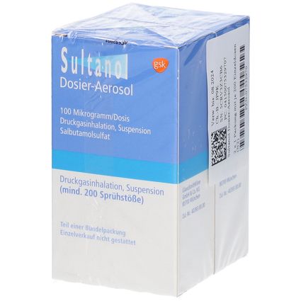 Sultanol® 100 µg/Dosis 2 St mit dem E-Rezept kaufen - Shop Apotheke