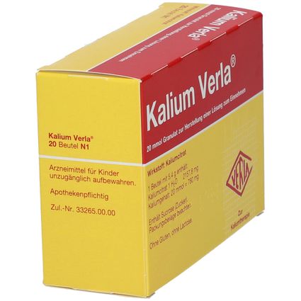 Kalium Verla® Granulat Beutel 20 St - Shop Apotheke