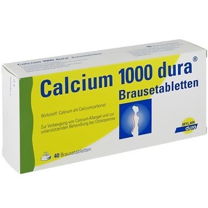 Calcium-dura® 1000 Brausetabletten 40 St - Shop Apotheke