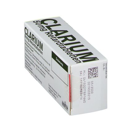 CLARIUM 50 mg Retardtabletten 60 St mit dem E-Rezept kaufen - Shop Apotheke