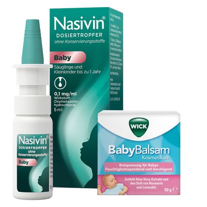 WICK BabyBalsam + Nasivin® Dosiertropfer für Babys 1 St - Shop Apotheke