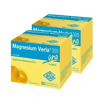 Magnesium Verla® 300 uno Orange 2x50 St - Shop Apotheke