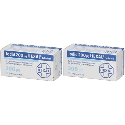 Jodid 200 µg HEXAL® 2x100 St - Shop Apotheke