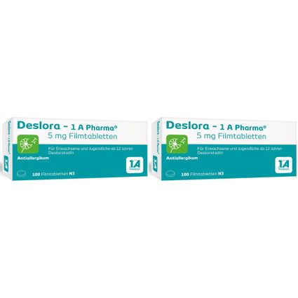 Deslora - 1 A Pharma® 2x100 St - Shop Apotheke