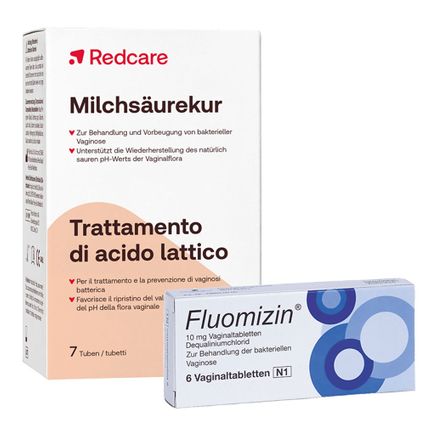 Fluomizin® 10mg + Redcare Milchsäurekur 1 St - Shop Apotheke