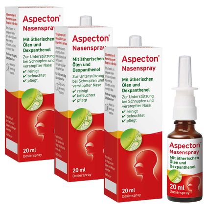 Aspecton® Nasenspray 1,5 % 3x20 ml - Shop Apotheke