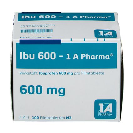Ibu 600 1A Pharma® 100 St mit dem E-Rezept kaufen - Shop Apotheke