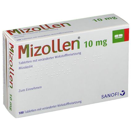 Mizollen 10 mg | Tabletten gegen allergische Symptome 100 St mit dem E ...