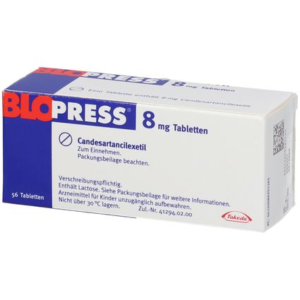 Blopress® 8 mg 56 St mit dem E-Rezept kaufen - Shop Apotheke