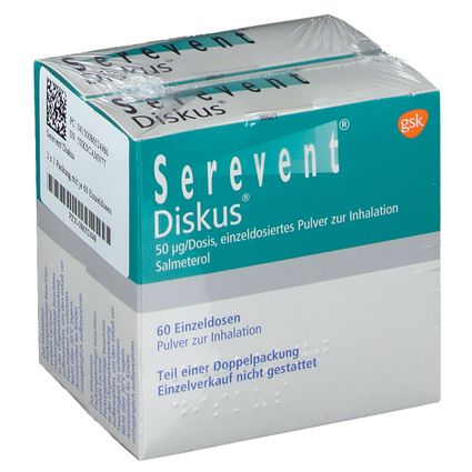 Serevent® Diskus® 50 µg/Dosis 2 St mit dem E-Rezept kaufen - Shop Apotheke