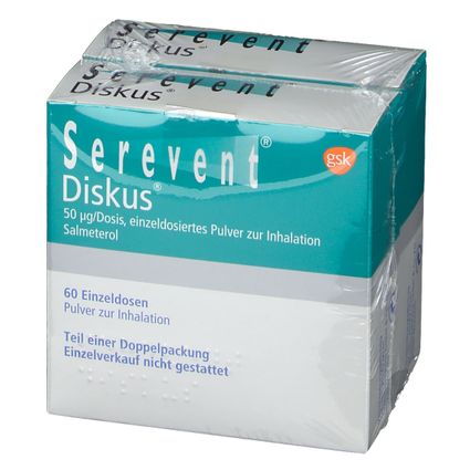Serevent® Diskus® 50 µg/Dosis 2 St mit dem E-Rezept kaufen - Shop Apotheke