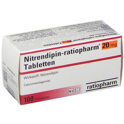 Nitrendipin-ratiopharm® 20 mg 100 St mit dem E-Rezept kaufen - Shop ...
