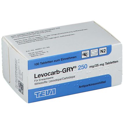 Levocarb-GRY® 250 mg/25 mg 100 St mit dem E-Rezept kaufen - Shop Apotheke