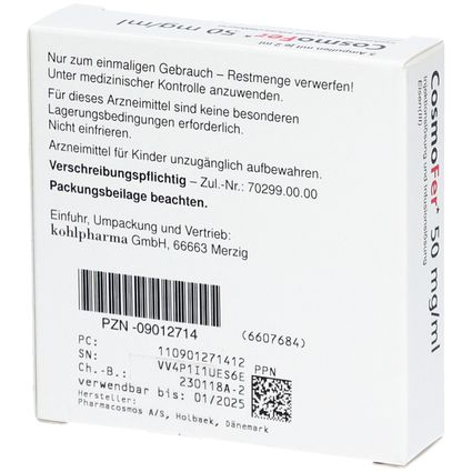 Cosmofer 50 mg/ml 5x2 ml mit dem E-Rezept kaufen - Shop Apotheke
