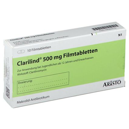 Clarilind® 500 mg 10 St mit dem E-Rezept kaufen - Shop Apotheke