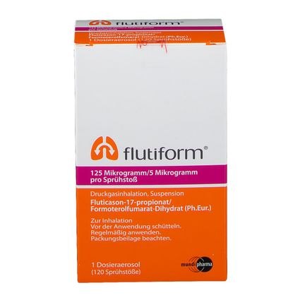 flutiform® 125 µg/5 µg pro Sprühstoß 1 St mit dem E-Rezept kaufen ...