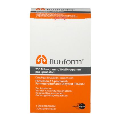 flutiform® 250 µg/10 µg pro Sprühstoß 1 St mit dem E-Rezept kaufen ...