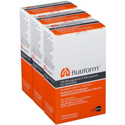 flutiform® 250 µg/10 µg pro Sprühstoß 3 St mit dem E-Rezept kaufen ...