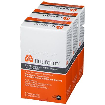 flutiform® 250 µg/10 µg pro Sprühstoß 3 St mit dem E-Rezept kaufen ...