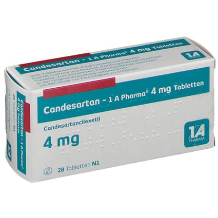 Candesartan 1A Pharma® 4Mg 28 St mit dem E-Rezept kaufen - Shop Apotheke