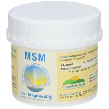 MSM 1000 mg 80 St - Shop Apotheke