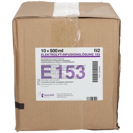 Elektrolyt-Infusionslösung 153 10x500 ml - Shop Apotheke
