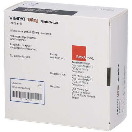 VIMPAT® 150 mg 168 St mit dem E-Rezept kaufen - Shop Apotheke