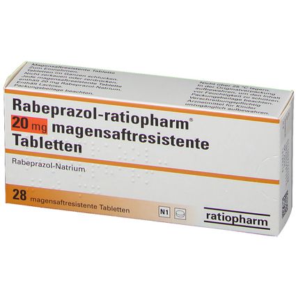 Rabeprazol-ratiopharm® 20 mg 28 St mit dem E-Rezept kaufen - Shop Apotheke