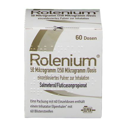 Rolenium® 50 µg/250 µg/Dosis 60 St mit dem E-Rezept kaufen - Shop Apotheke