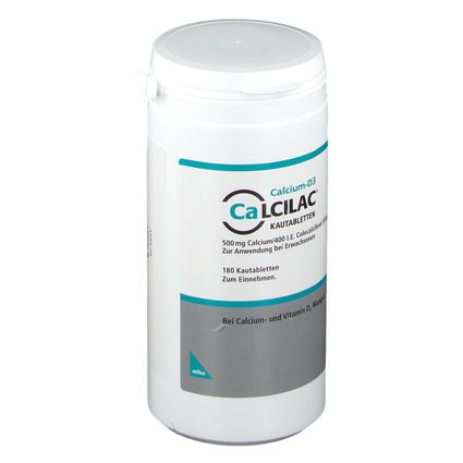 Calcilac® Kautabletten 500 mg/400 I.E. 180 St - Shop Apotheke