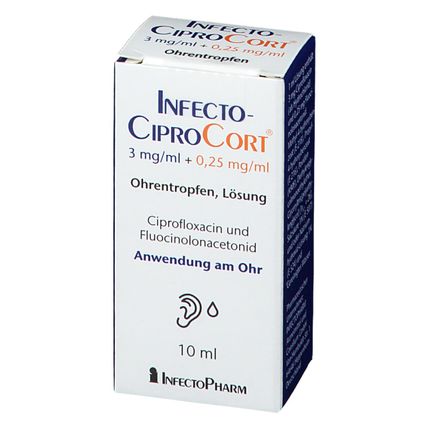 InfectoCiproCort® 3 mg/ml + 0,25 mg/ml 10 ml mit dem E-Rezept kaufen ...