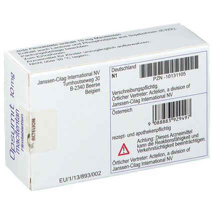 OPSUMIT 10 mg Filmtabletten 30 St mit dem E-Rezept kaufen - Shop Apotheke