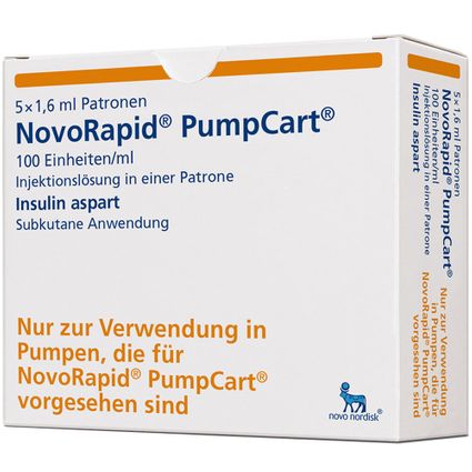 NovoRapid® PumpCart® 100 Einheiten/ml 5x1,6 ml mit dem E-Rezept kaufen ...