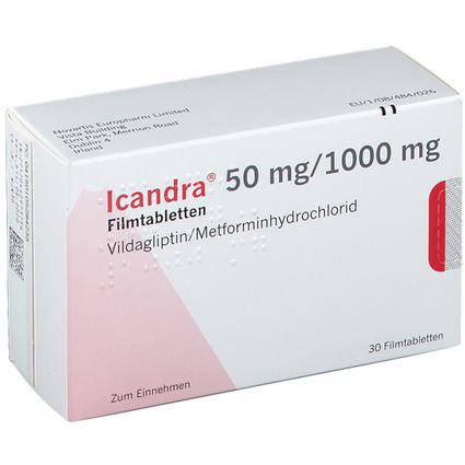 Icandra® 50 mg/1000 mg 30 St mit dem E-Rezept kaufen - Shop Apotheke