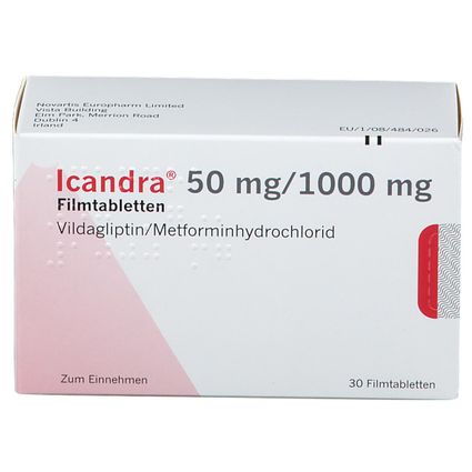Icandra® 50 mg/1000 mg 30 St mit dem E-Rezept kaufen - Shop Apotheke