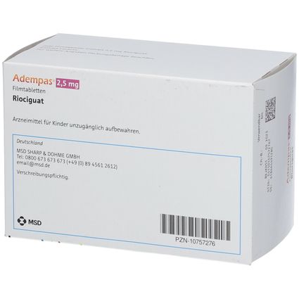 Adempas® 2,5 mg 294 St mit dem E-Rezept kaufen - Shop Apotheke