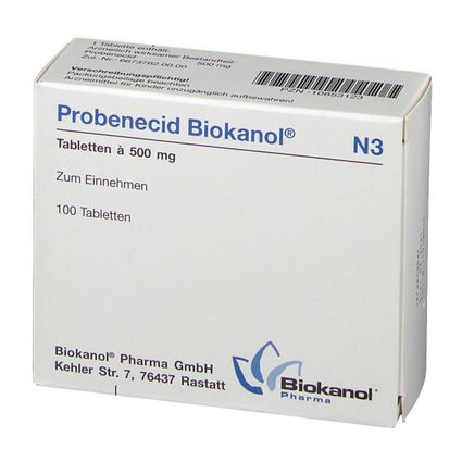 Probenecid Biokanol® 500 mg 100 St mit dem E-Rezept kaufen - Shop Apotheke