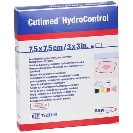 Cutimed® HydroControl 7,5 cm x 7,5 cm 10 St - Shop Apotheke