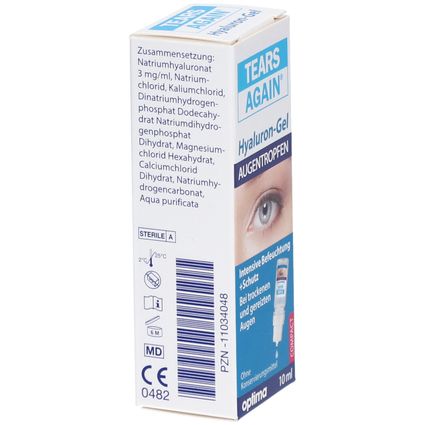 TEARS AGAIN Gel Augentropfen Hyaluron 0,3% 10 ml - Shop Apotheke
