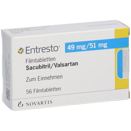 Entresto® 49 mg/51 mg 56 St mit dem E-Rezept kaufen - Shop Apotheke