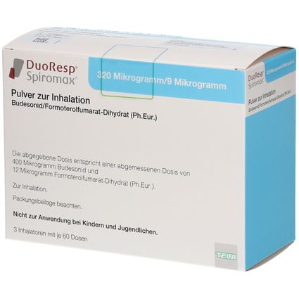 Duoresp Spiromax 320 µg/9 µg/Dosis 3 St mit dem E-Rezept kaufen - Shop ...
