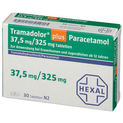 Tramadolor® plus Paracetamol 37,5 mg/325 mg 30 St mit dem E-Rezept ...