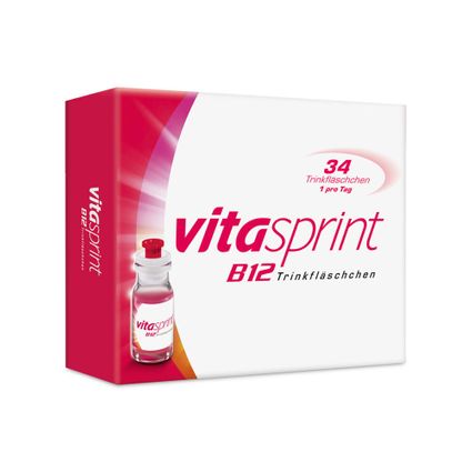 Vitasprint B12 Trinkfläschchen, 30 St. mit Vitamin B12 für mehr Energie ...
