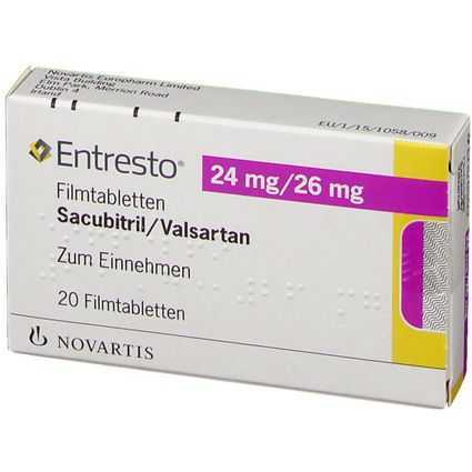 Entresto® 24 mg/26 mg 20 St mit dem E-Rezept kaufen - Shop Apotheke
