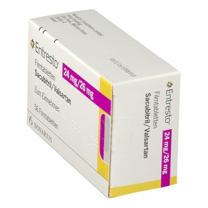 Entresto® 24 mg/26 mg 56 St mit dem E-Rezept kaufen - Shop Apotheke